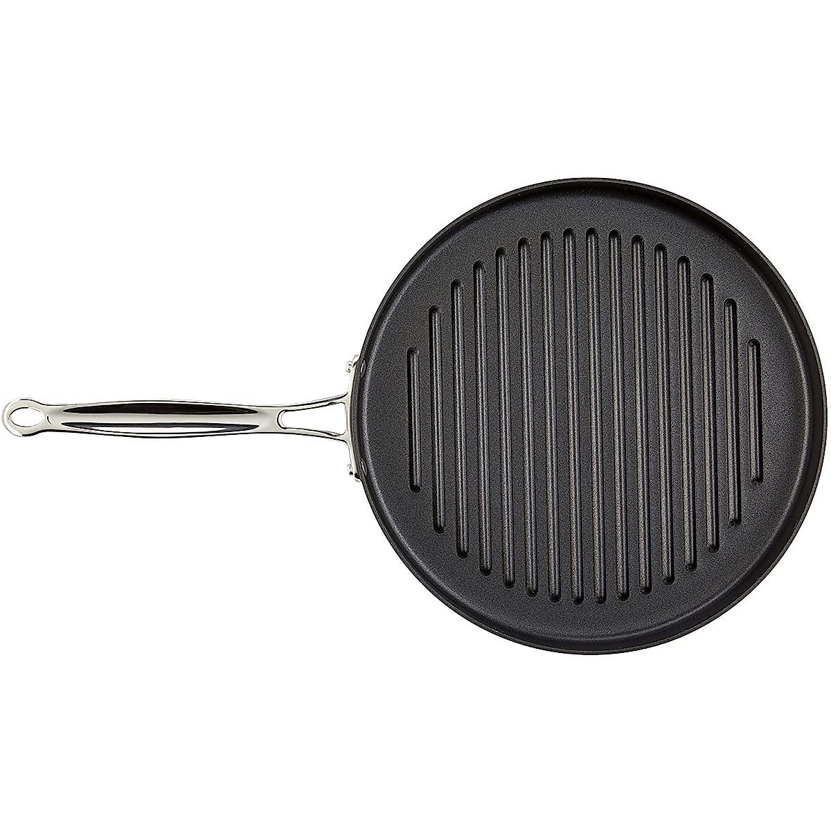 Cuisinart 630-30 Chef's Classic Nonstick Hard-Anodized 12-Inch Round Grill Pan,Black