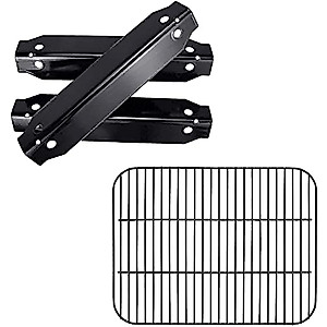 Hisencn Bundle of Grill Kits for DynaGlo DGC310CNP-D, DGC310RNP-D, DGC310BNP-D, Porcelain Steel Heat Plate and Cooking Grid for Dyna-Glo 3-Burner Propane Gas Grill