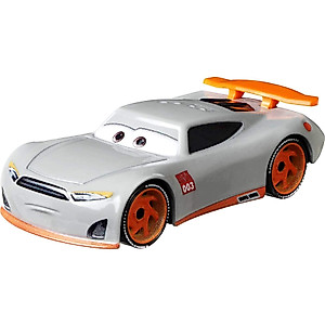 Disney Cars Toys Aiden 1:55 Scale Fan Favorite Character Vehicles for Racing and Storytelling Fun, Gift for Kids Ages 3 Years and Older, Multicolor