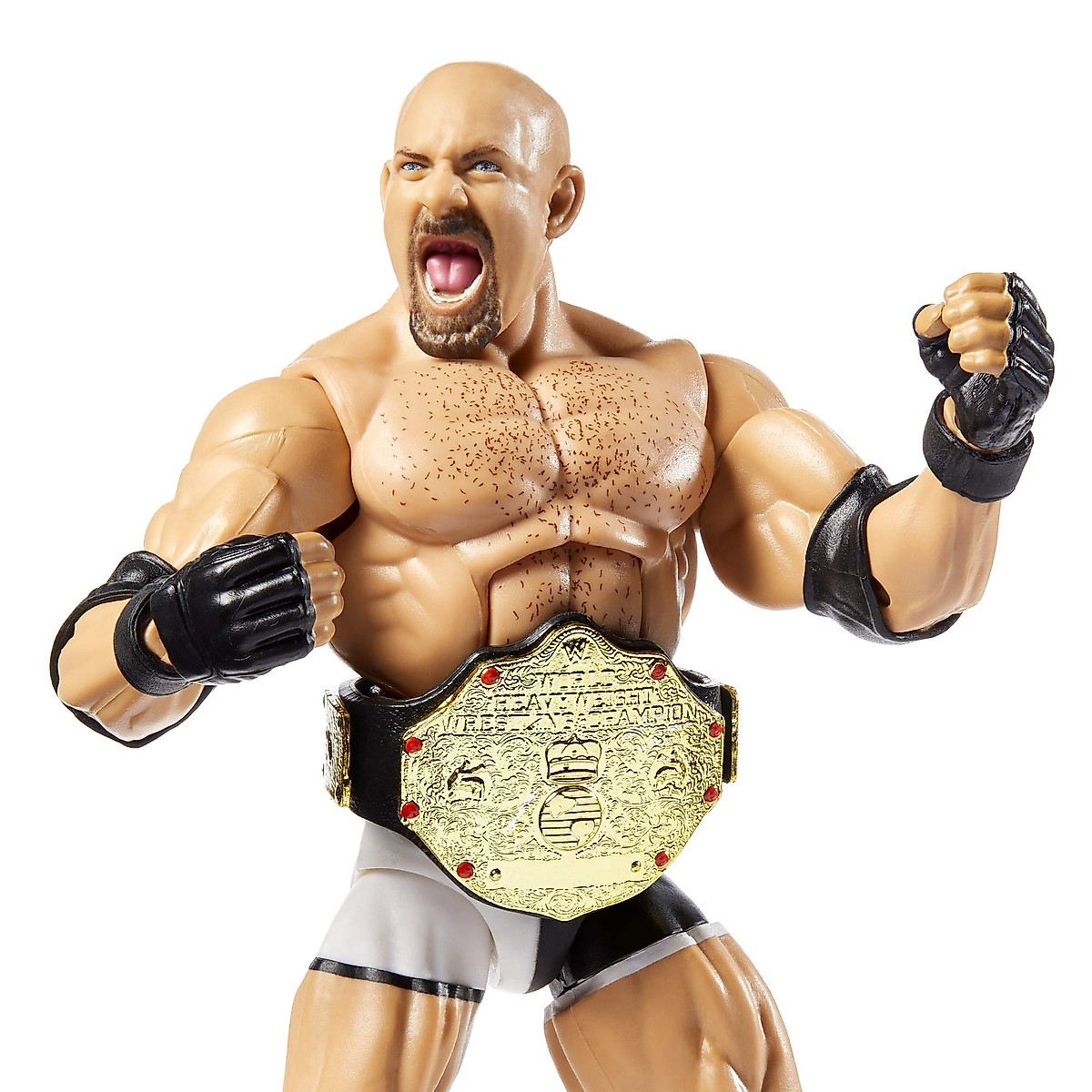 WWE Goldberg Elite Series #74 Deluxe Action Figure with Realistic Facial Detailing, Iconic Ring Gear & Accessories