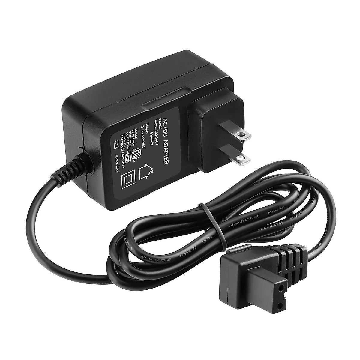 Hustery 12.6V 1A 2-Prong AC/DC Adapter Compatible with Aiper Smart AIPURY600 AIPURY 600 Cordless Automatic Robotic Pool Vacuum Cleaner 2600mAh Lithium Ion Battery Xinsu Global XSG1261000US Charger