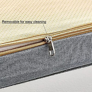 RXASC Custom Size Bench Cushion,Bench Cushions for Indoor Furniture,Non-Slip Bottom Bench Pad,Outdoor 50D Thickened Foam Furniture Cushion for Long Chair Seat Pad for Patio Porch Swing Garden