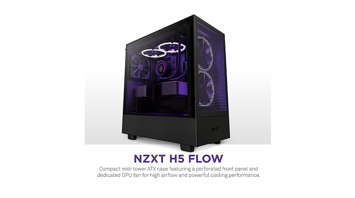 NZXT H5 Flow - High Airflow ATX Gaming Case