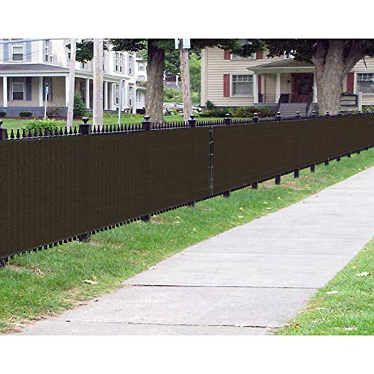 LIANGLIANG Sunblock Shade Cloth, Privacy Screen Green Plants Sun Protection Encryption Polyethylene Used for Outdoor Balcony Sun Room, Size Customizable (Color : Brown, Size : 1.5x7m)