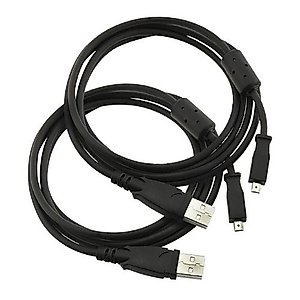 CyberTech PS4 15' Feet Long Charging Charger Power Cables USB Cord Compatible with PS4 DualShock 4 PlayStation 4 Controller (Qty:2)