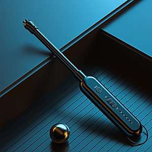 Candle Lighters USB-C Electric Rechargeable: Plasma Arc Windproof Flameless Extra Long Electric Lighter with Safe Button for Grill BBQ Fireplace Camping Stove Kitchen Firework Birthday Christmas