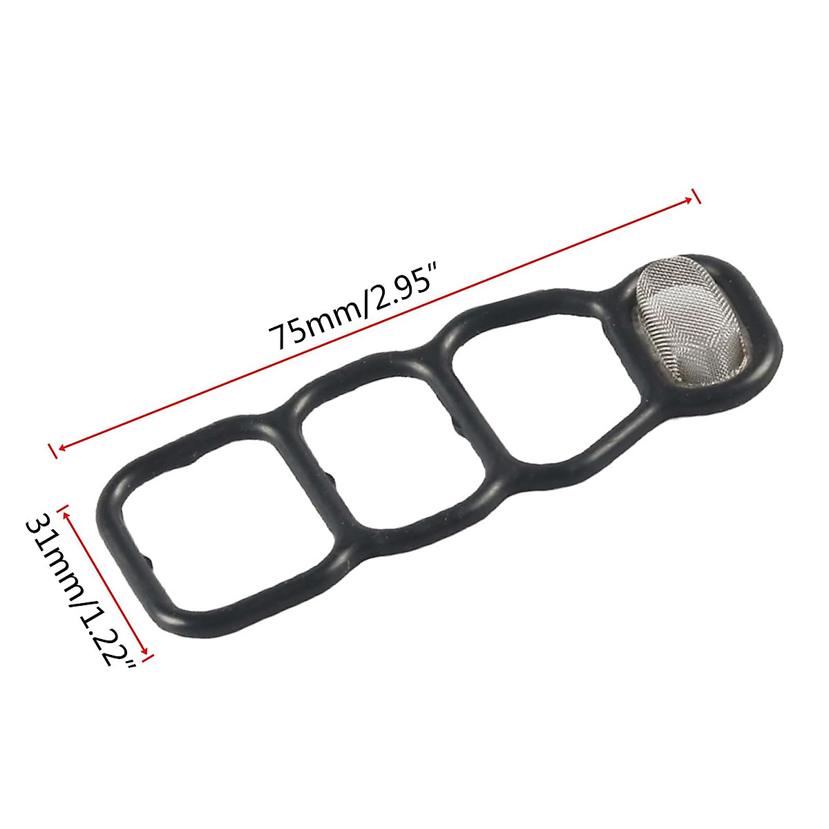 Compatible for 15826-RDV-J01 Professional Head Cylinder Solenoid Spool Faucet Gasket Spool Valves Filter Engine Seal Sealed Gasket for Engine Exhaust System Gasket Solenoid Spool Fauces Gasket