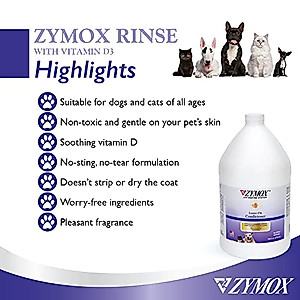 ZYMOX Leave-in Conditioner with Vitamin D3 for Cats & Dogs, 1gal