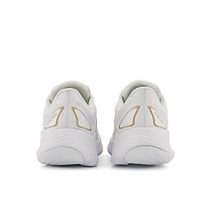 New Balance Women's FuelCell Prism V2 Running Shoe, White/Light Gold Metallic/White, 6 Wide
