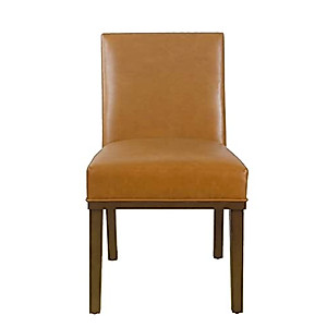 HomePop Kolbe Dining Chair - Carmel Faux Leather (Single Pack)
