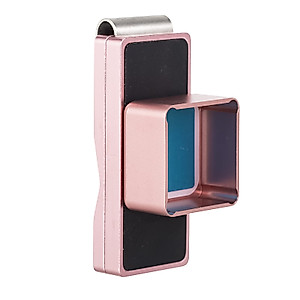 Jadeshay Magnetic Cue Tip Chalk Holder for Billiard, Portable Mini Aluminum Chalk Carrier with Clip, Rust-Resistant Mess-Free Chalk Application