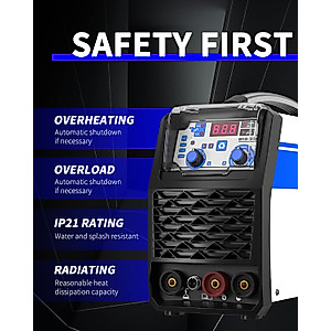 ANDELI Welding Machine 3 in 1,110V/220V Flux Core Welder,MIG Lift TIG MMA Gasless MIG Welder,Stick Arc Portable Welder Machine