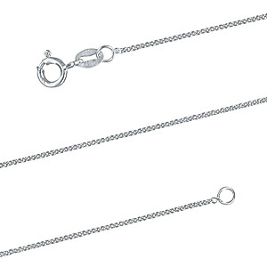 Hawaiian Silver Jewelry Dog Paw Print Pendant Necklace – 18-inch Sterling Silver Paw Print Necklace – Italian Made Sterling Silver Chain – Dainty and Cute Silver Necklace