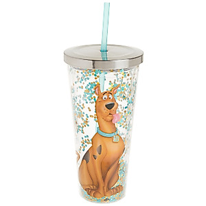 Spoontiques Scooby Doo Glitter Cup w/Straw