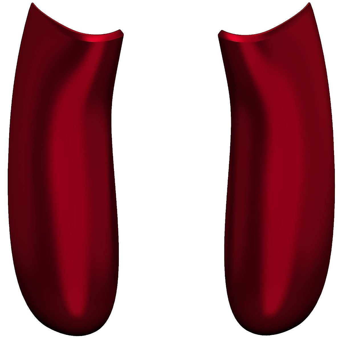 eXtremeRate Controller Grip for Xbox Series X & S, Scarlet Red Soft Touch Comfortable Left Right Side Rails, Replacement Parts Rear Shell for Xbox Core Wireless Controller [Controller Excluded]