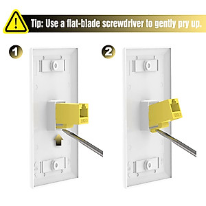 VCE CAT6 Keystone Coupler UL Listed 15-Pack, RJ45 Female to Female Insert Coupler UTP Ethernet Inline Coupler Blue+Red+Yellow