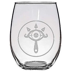 Hat Shark Truthful Eye Legendary Royal Ninja Tribe Video Game Parody - Laser Engraved Stemless Wine Glasses