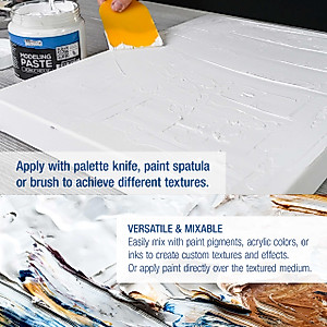 U.S. Art Supply Modeling Paste Acrylic Medium, 500ml Tub