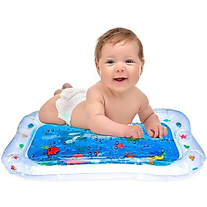 Hoovy Tummy Time Water Mat Baby Water Play Mat, Fill ‘N Fun Water Play Mat for Children and Infants, Fun Colorful, Play Mat Baby