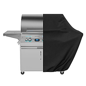 Amazon Basics Gas Grill Barbecue Cover, 54 inch / S, Black