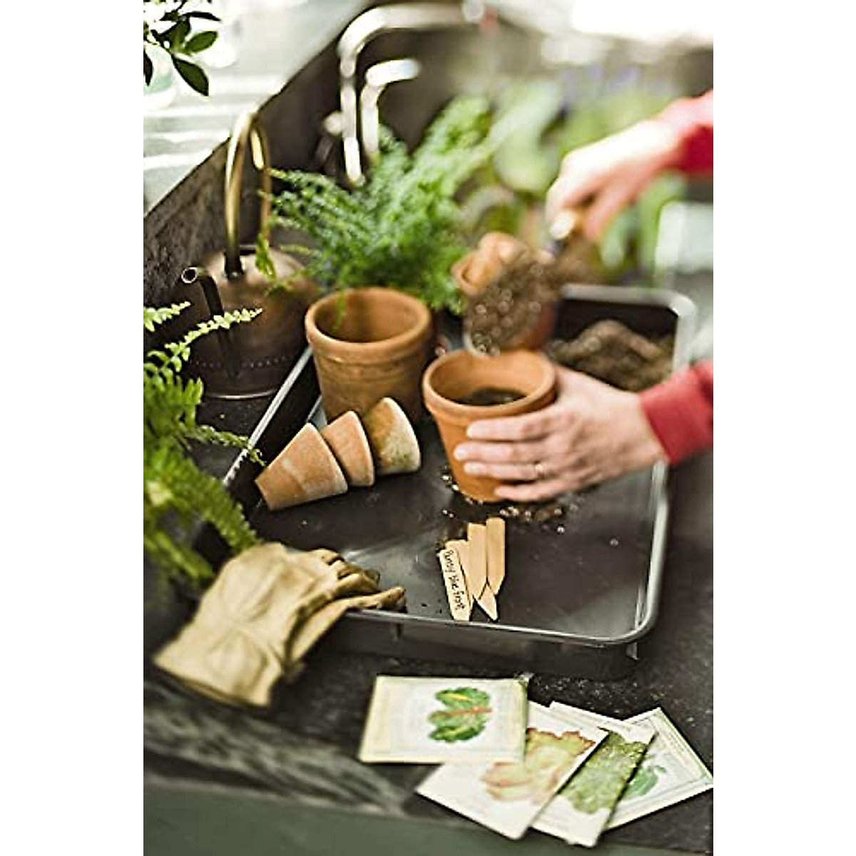 Gardeners Supply Company Entrance Boot Tray | Multi-Purpose All Weather Waterproof Indoor and Outdoor Shoes Mat Made with 100% Durable Recycled Plastic | 22-5/8"L x 15-1/2"W and 2" Deep, Black - Small