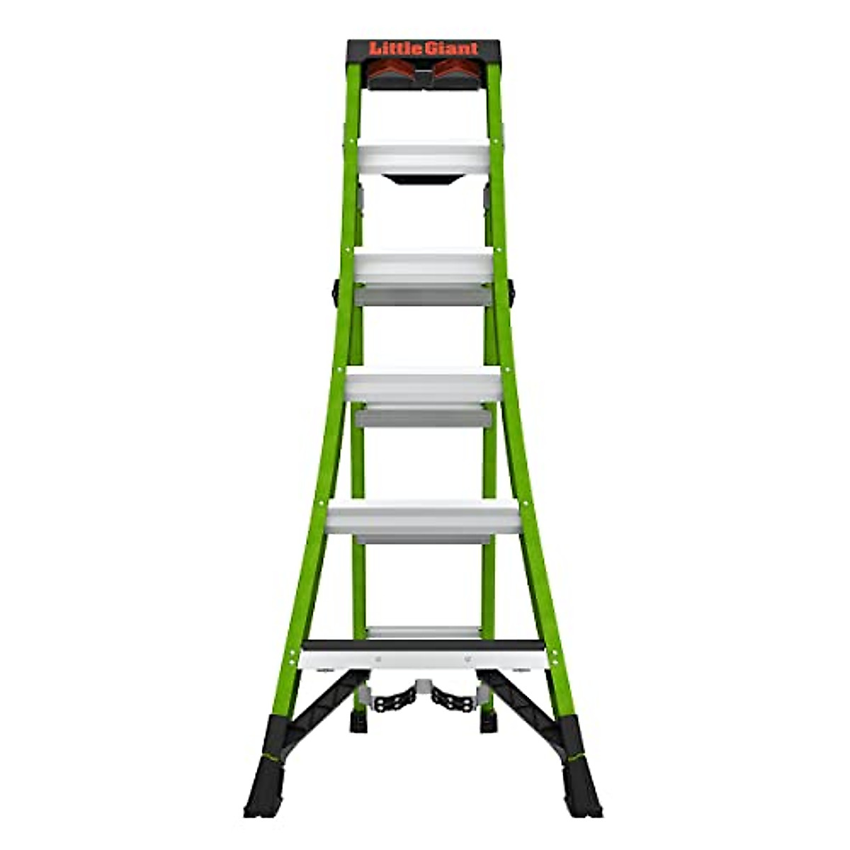 Little Giant Ladders, King Kombo 2.0 XT, Industrial, M6, 6 Ft. A Frame, 10 Ft. Extension, Fiberglass, Type 1AA, 375 lbs Weight Rating, (13936-071), Hi-viz Green