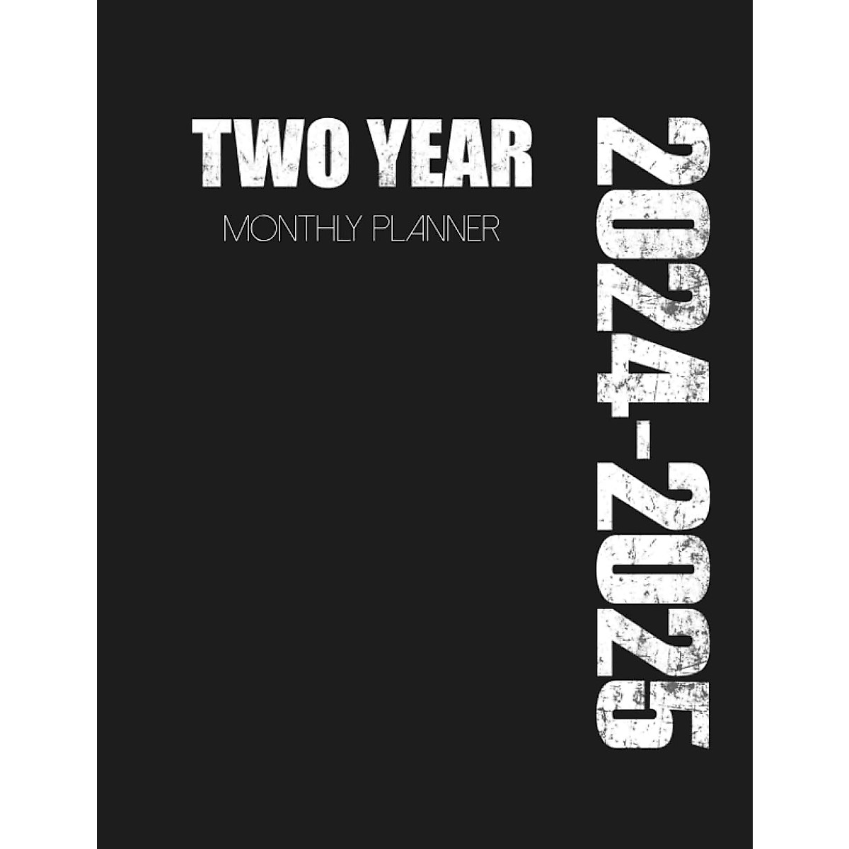 2024-2025 Two Year Monthly Planner: 2 Year Calendar from Jan 2024 to Dec 2025 Agenda Schedule Organizer with holidays and Moon Phases Vintage Retro design