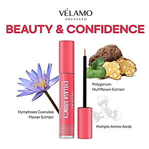 Eyelash Growth Serum, Lash Serum for Eyelash Growth, Eyelash Serum to Grow Lashes in 3-4 Weeks, Lash Growth Serum & Brow Growth Serum for Longer, Thicker, and Fuller Eyelashes, 5ML