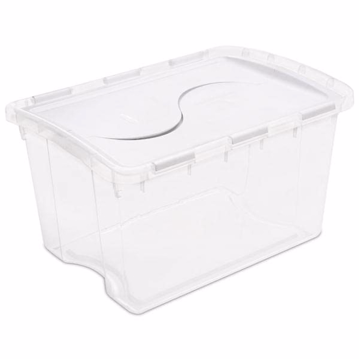 Sterilite 19148006 48 Quart Clear Hinged Lid Storage Box