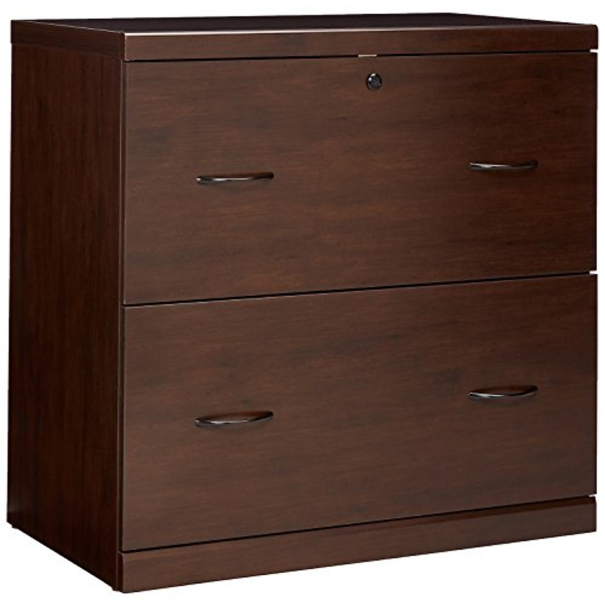 Z-Line Designs 2-Drawer Lateral File Espresso Cabinet with Black Accents