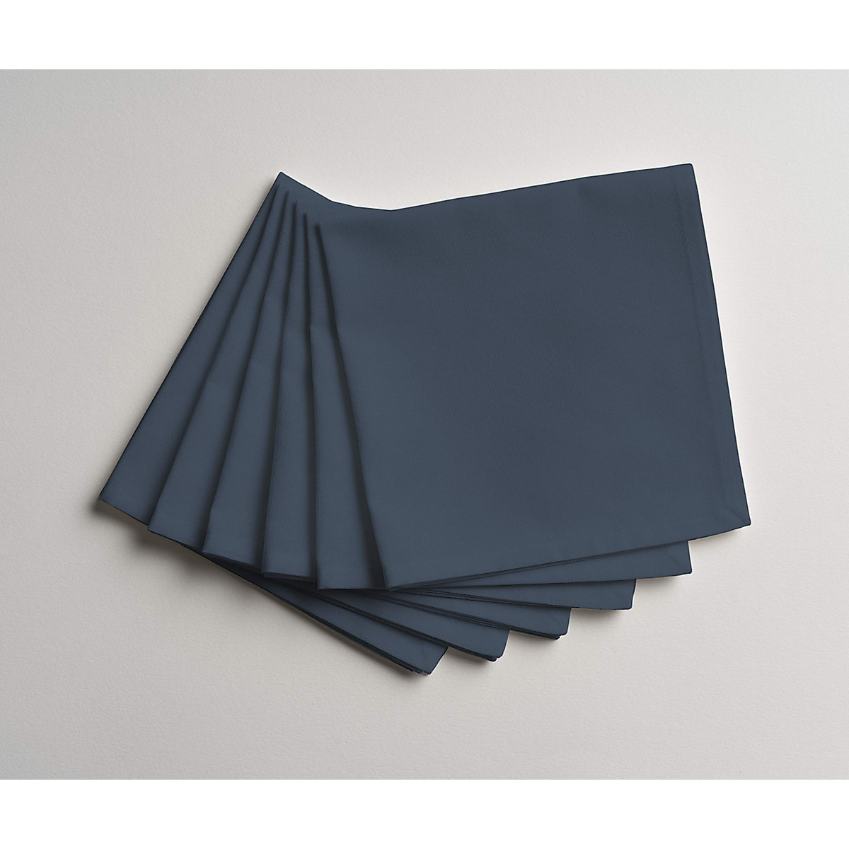 Cloth Dinner Napkins Cotton Washable Calicot 16x16 Inch Napkins Cloth|Absorbent Reusable Durable Decorative Set of 6 Table Napkins for Spring, Easter Decor,BBQ,Hotel &Outdoor Parties|Dark China Blue