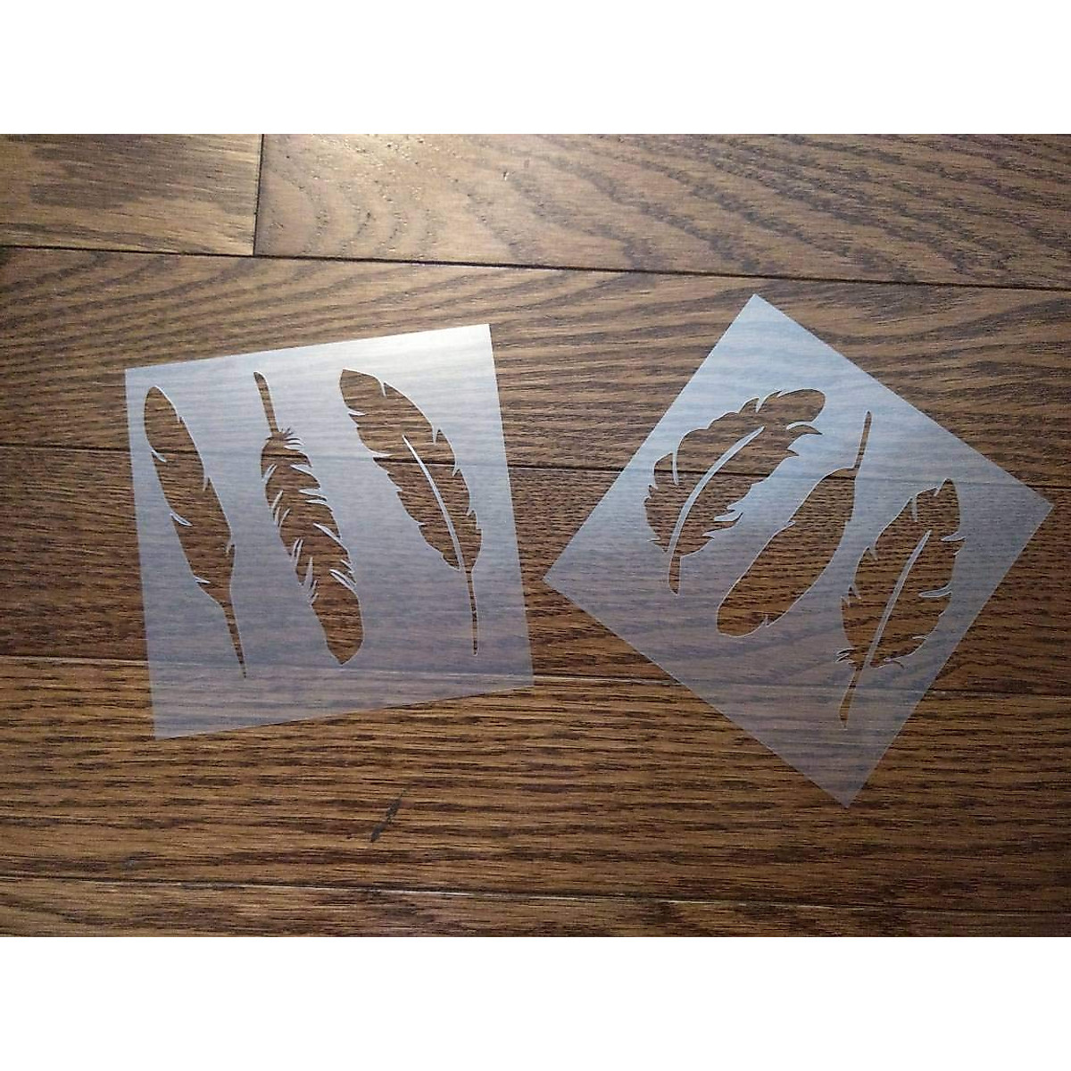 10 Pack 4 Mil Clear Mylar Stencil Sheets, 12" x 12" Blank Stencils, Reusable Template Material, Make Your Own Stencil Compatible for Cricut Vinyl Cutting Machine