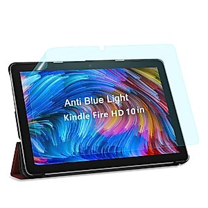 YEAHTU Fire HD 10 Screen Protector, Blue Light Blocking Filter for New 10.1" Fire HD 10 Tablet/Fire HD 10 Kids/Fire HD 10 Kids Pro/Fire HD 10 Plus (11th Gen, Released 2021)
