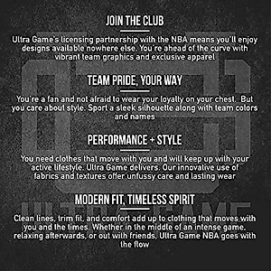 Ultra Game NBA NBA Mens Chrome Basketball Shorts, Black, Large