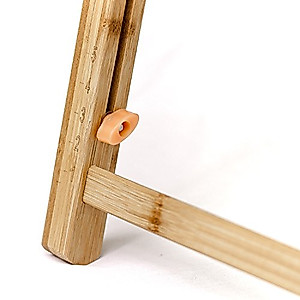 Aleratec Natural Bamboo Multi-Functional Adjustable Laptop Stand | Up to 15in | Ideal for Tablet/ Monitor/ Laptop Cooling Portable Table for Home Office