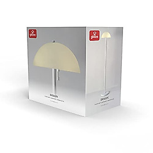 Globe Electric 67526 Dixon 65" 2-Light Floor Lamp, Matte White, Frosted Glass Shade, Vertical Pull-Chain Stepless Dimmer Switch