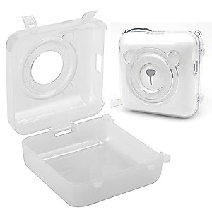 Wosune Printer Protective Shell, Durable Reduce Wear Pocket Printer Case, PC Material Exquisite Pocket Printer Accessory Transparent/Pink for Peripage(Transparent Color)