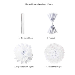 ANSOMO Brown Tissue Paper Pom Poms Khaki Caramel Party Decorations Ivory Beige Cream Earth Tone Boho Champagne Tan Flowers Wall Hanging Décor Supplies Rustic Neutral Birthday Baby Shower Wedding