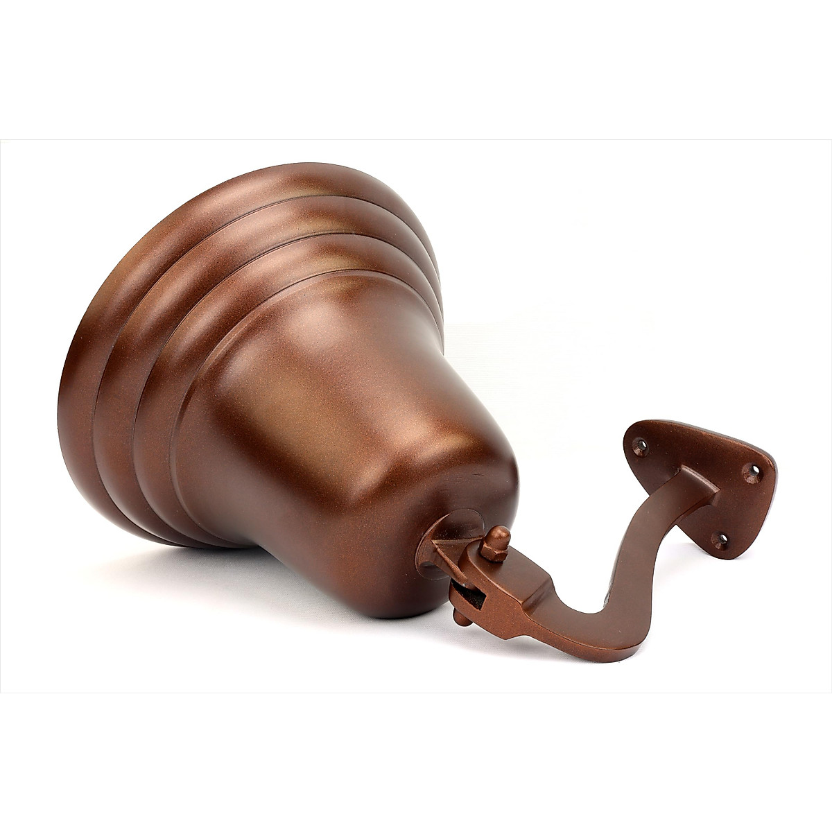 Nagina International 7" Aluminum Dark Coke Copper Antique Premium Loud Striking Sound Boat Decor Bell with Cotton Braided Rope | Classic Nautical Elements