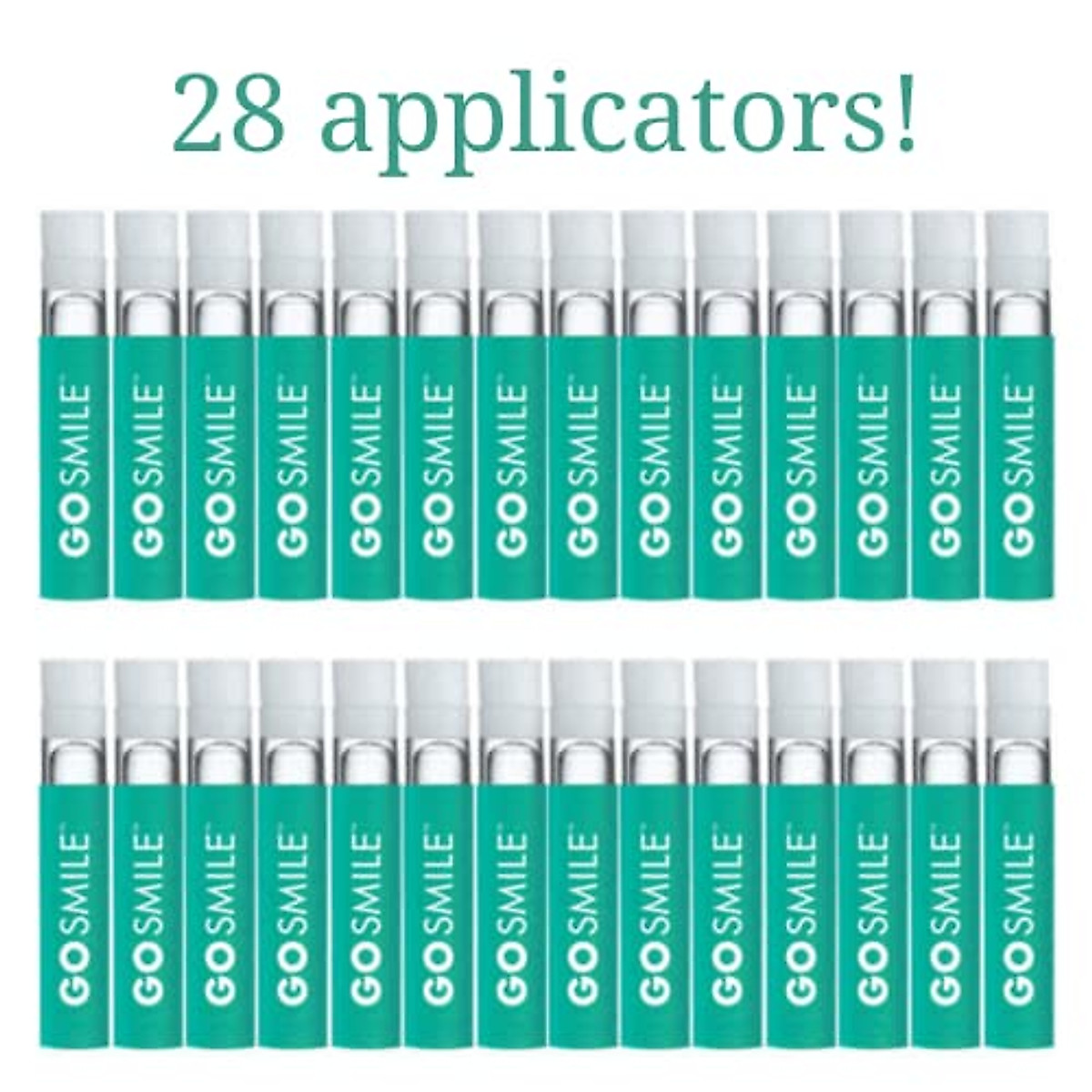 GO Smile Teeth Whitening Stain Erasers, (28 Single-use, applicators), On-The-Go Instant Teeth Cleaning, removes Coffee, red Wine and Tea Residue from Teeth Before Stains Set in, Mint Flavored