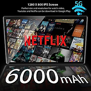 AOYODKG Tablet 2 in 1 with Keyboard, Tablet 10.1 inch Android 11, 4GB+64GB(128GB Expand), SIM 5G, Quad-Core, IPS HD Display, Dual Camera, WiFi, Bluetooth, GMS Certified Tablet PC, AYO-M40(Red)