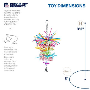 Pervue Pet Products Sound & Movement Miami Frost Bird Toy 62674