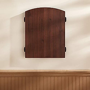 Fat Cat Electronx Electronic Dartboard Compact Size Over 35 Games with 167 Options Built-In Cabinet and Dart Storage for up to 12 Darts Auto Scoring LCD Display 8-Player Multiplayer and Soft Tip Darts