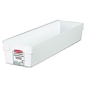 Rubbermaid 2912RDWHT 12" X 3" X 2" Drawer Organizers