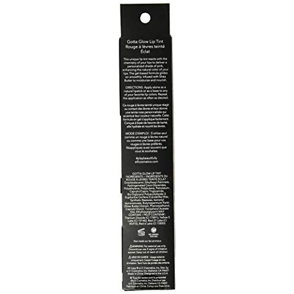 e.l.f. Gotta Glow Lip Tint, Gel Formula, Perfect Pink