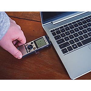 Olympus OM System WS-882 Digital Voice Recorder, with Linear PCM/MP3 Recording Formats, USB Direct, 4gb Playback Speed and Volume Adjust, File Index, Erase Selected Files