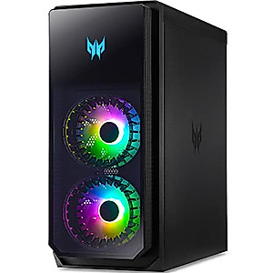 Acer Predator Orion 5000 Gaming Desktop PC (Intel i7-12700F 12-Core, 32GB DDR5, 1TB PCIe SSD + 3TB HDD (3.5), GeForce RTX 3080 10GB, WiFi 6E, Win11H) w/Backlit KYB, USB Mouse, & Dockztorm Dock