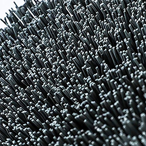 SGCB PRO 3.5” Carpet Drill Brush With Drill Attachment, Medium Duty Car Detailing Scrubbing Brush Pneumatic Scrubber Stiff Brush For Cleaning Car Interior Carpet Upholstery Leather Seat Floor Mat Tire