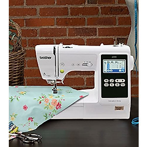 Brother LB5000 Sewing and Embroidery Machine, 80 Built-in Designs, 103 Built-in Stitches, Computerized, 4" x 4" Hoop Area, 3.7" LCD Touchscreen Display, 7 Included Feet