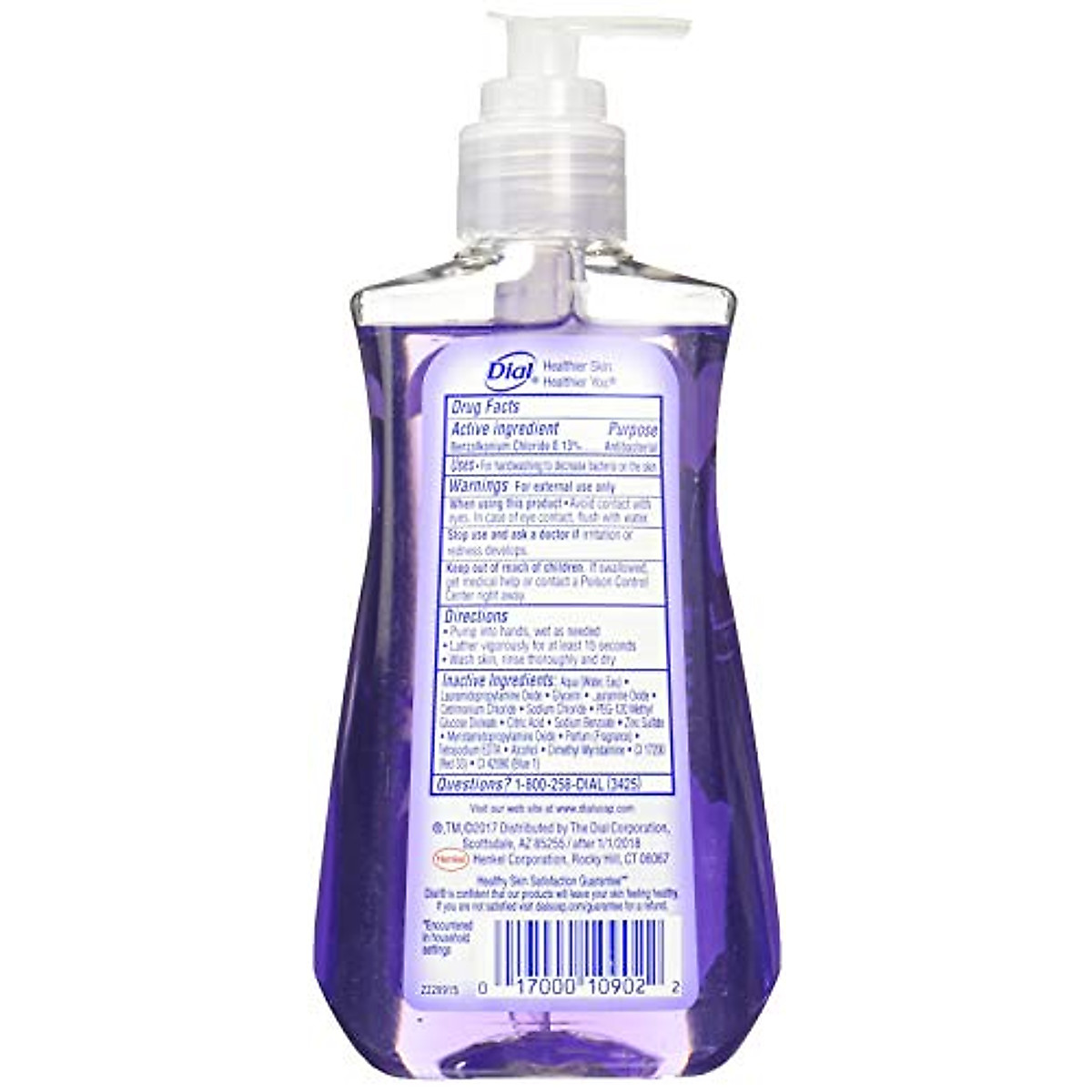 Dial Lavender & Twilight Jasmine Antibacterial Hand Soap With Moisturizer 7.5 Ounce (2 Pack)